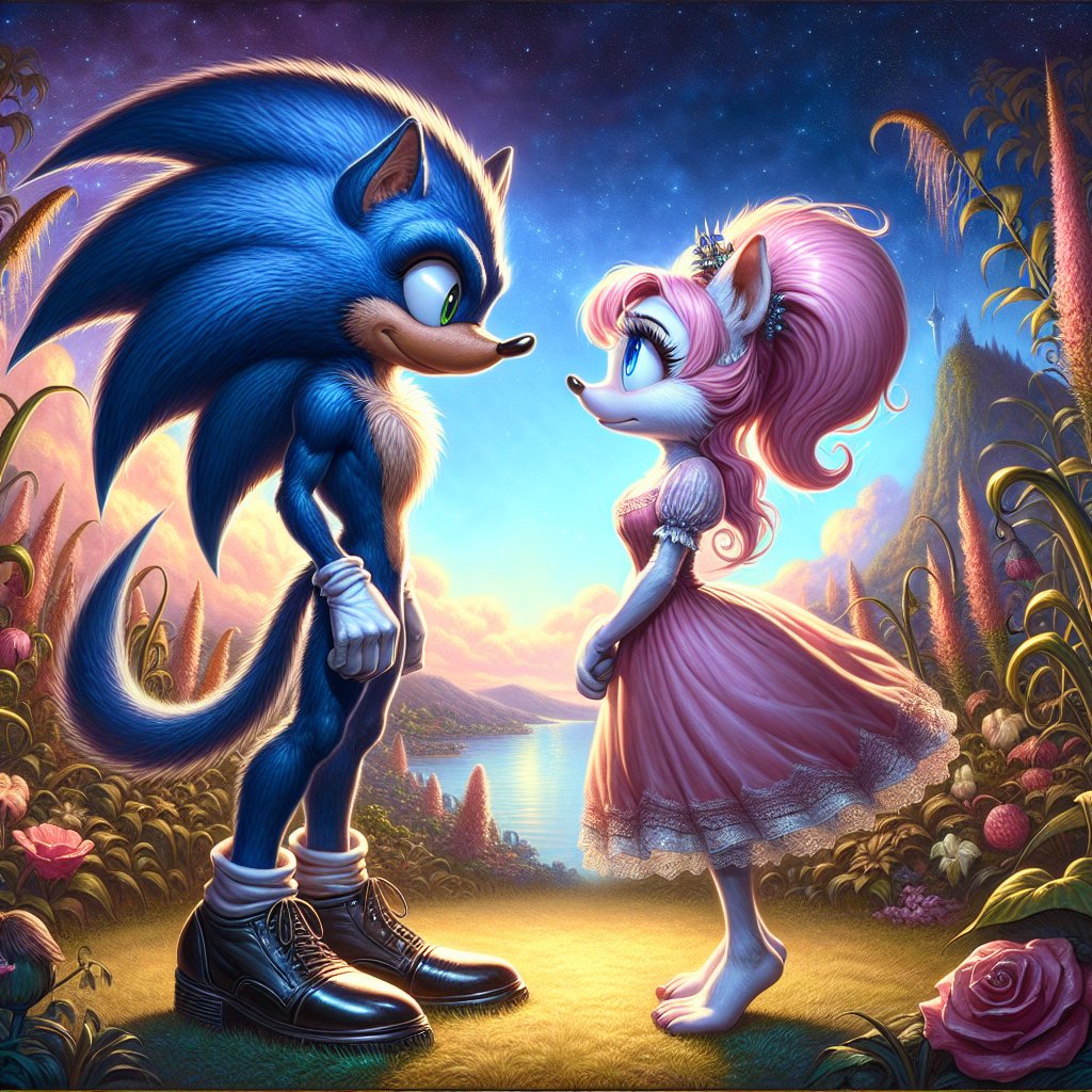 Sonic the Hedgehog and Amy Rose | Fanart