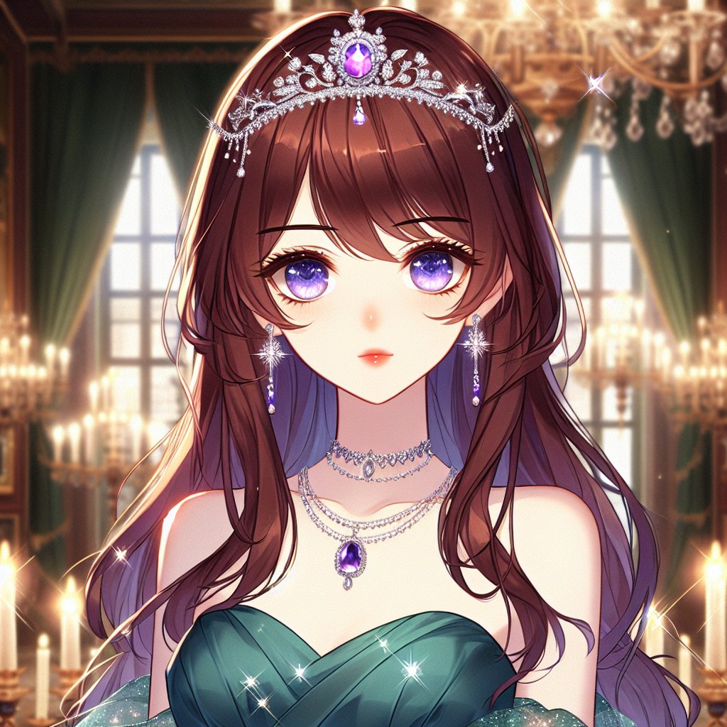 Anime Girl Purple Eyes: Anime girl | Fanart