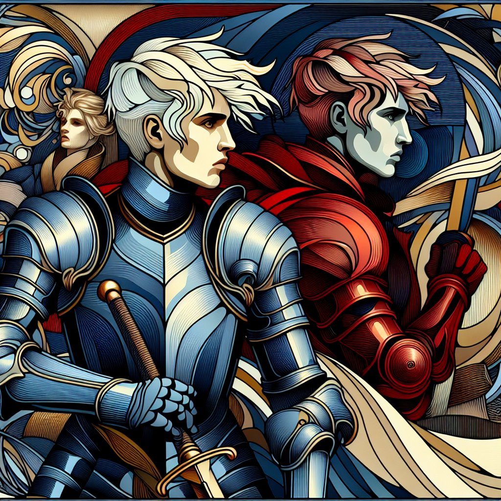 A silver skeletal figure in black | Fanart