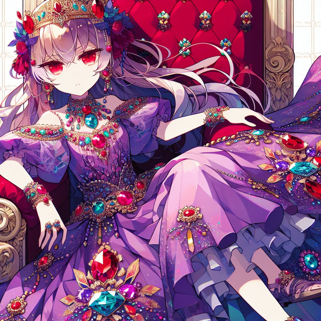 Anime Girl Throne | Fanart