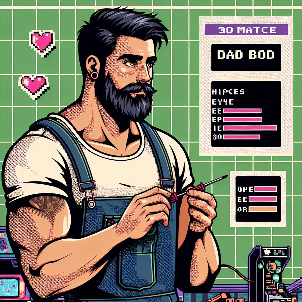 30 yrs old, rugged, nerdy tech | Fanart