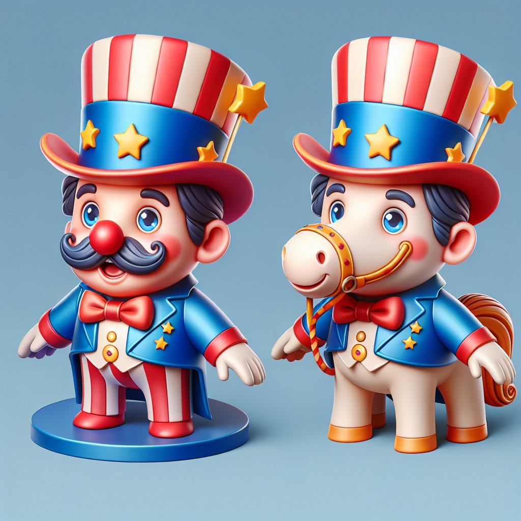 Create two funfair mascots. One of | Fanart