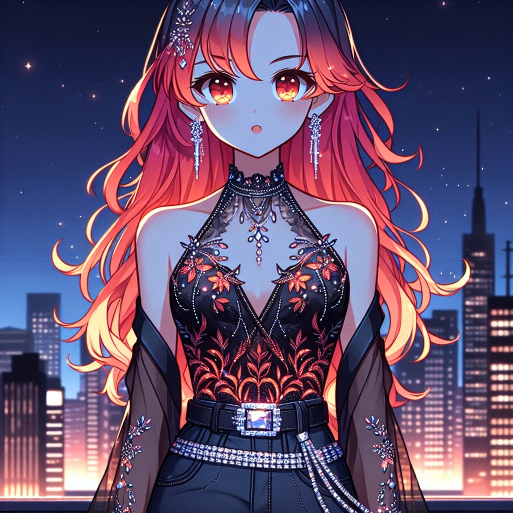 Anime Girl Background: Anime girl drawn | Fanart