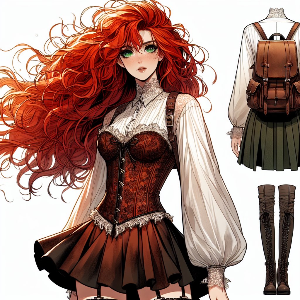 Anime Girl Calf High Boots | Fanart