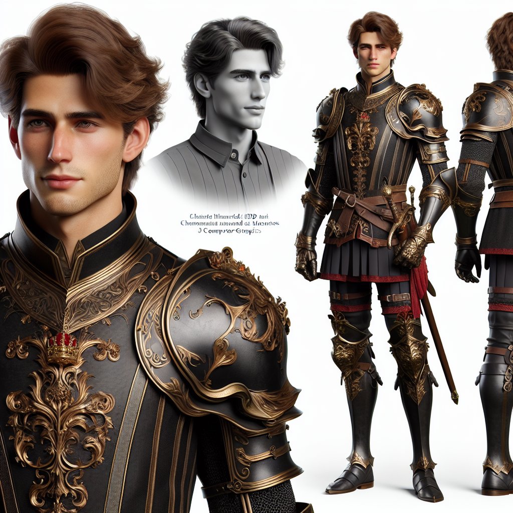 Medieval fantasy knight named Cedric. Tall, | Fanart