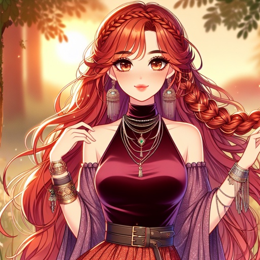 Anime Girl Velvet Top | Fanart