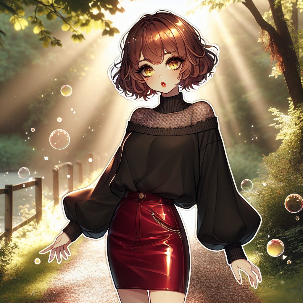 Anime Girl Wearing Black Sweater Anime Fanart