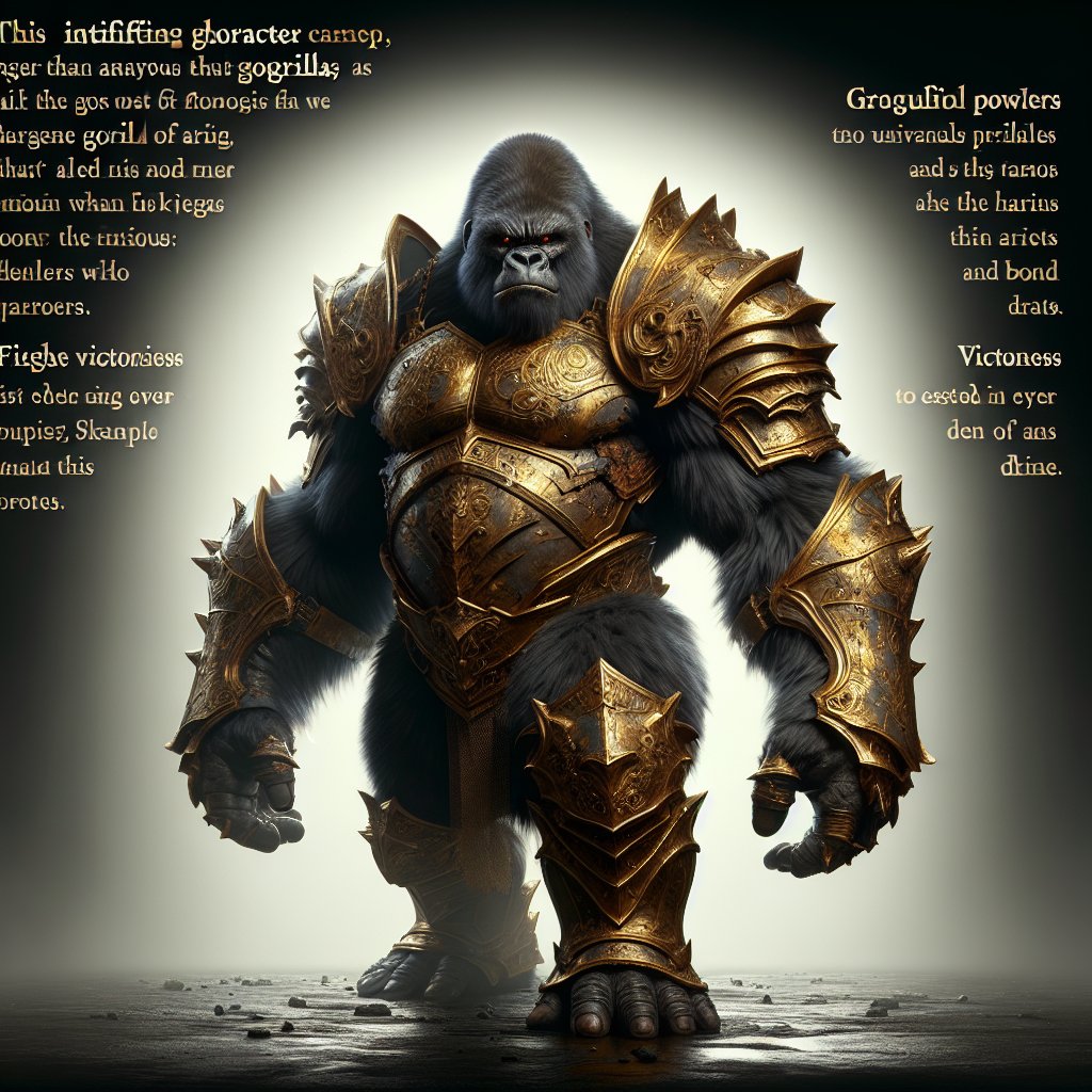 An evil gorilla with bone powers, | Fanart