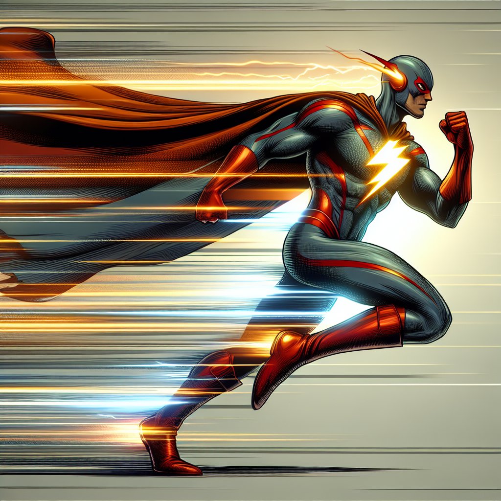 A superhero with super speed in | Fanart