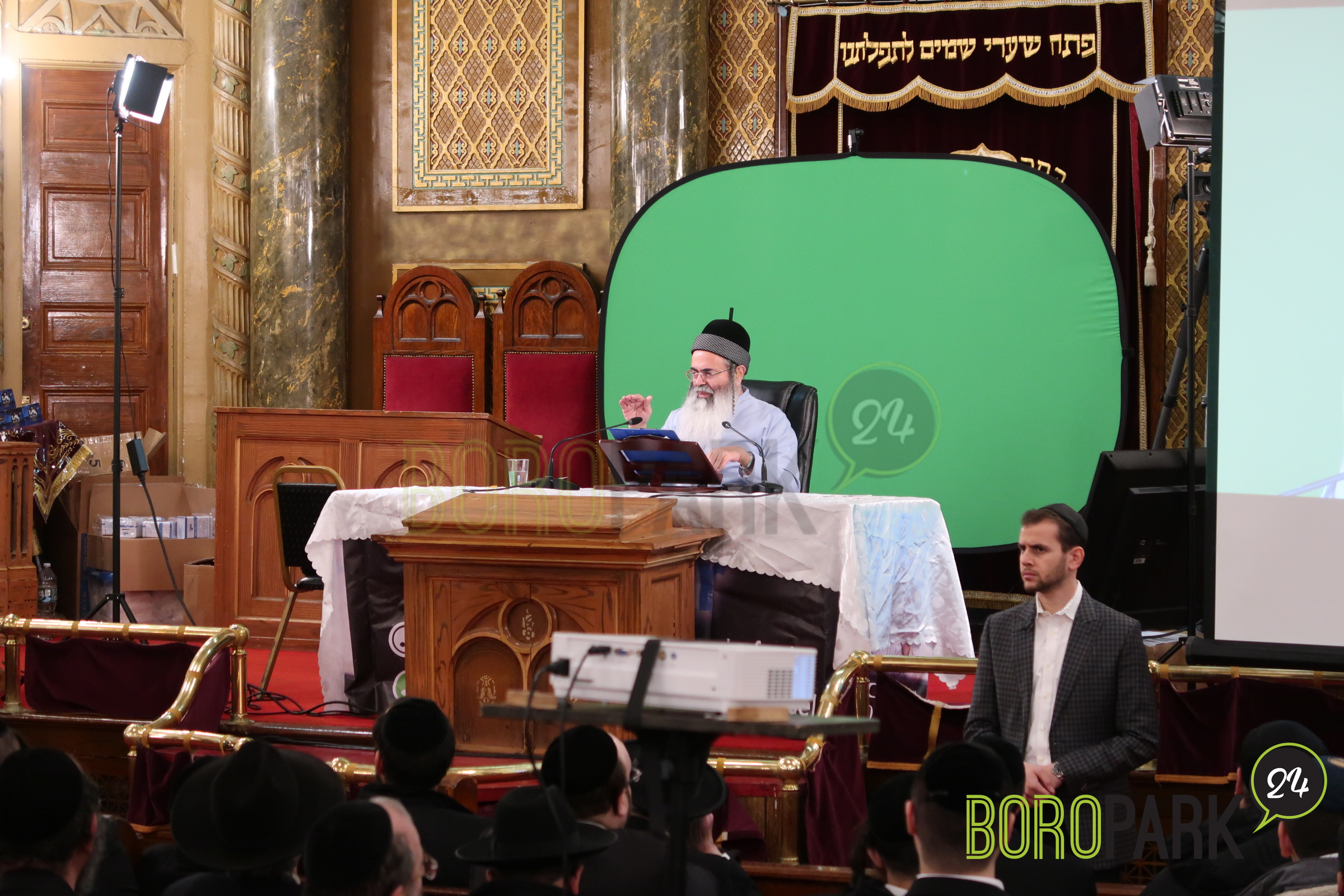 Photos: Rav Amnon Yitzchak speaking at the Young Israel Beth El Hall ...