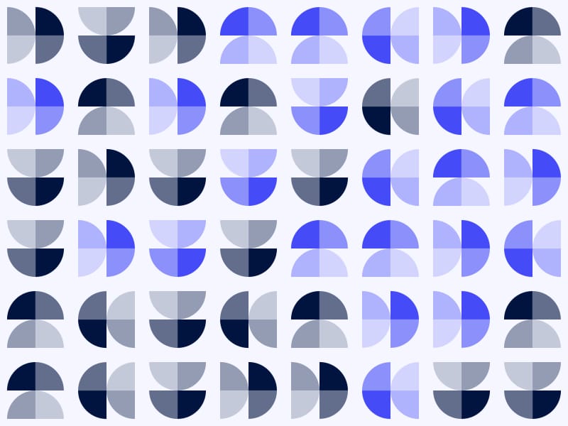 MagicPattern Shape – Round Geometric blue background pattern in shades ...