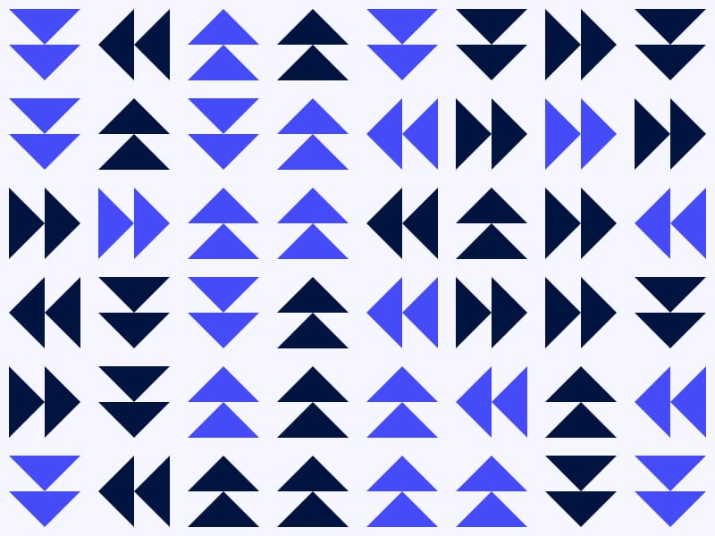 MagicPattern Shape – Symbols blue background pattern in shades of blue