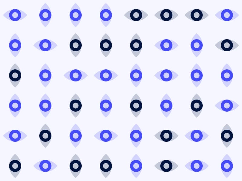 MagicPattern Shape – Symbols blue background pattern in shades of blue