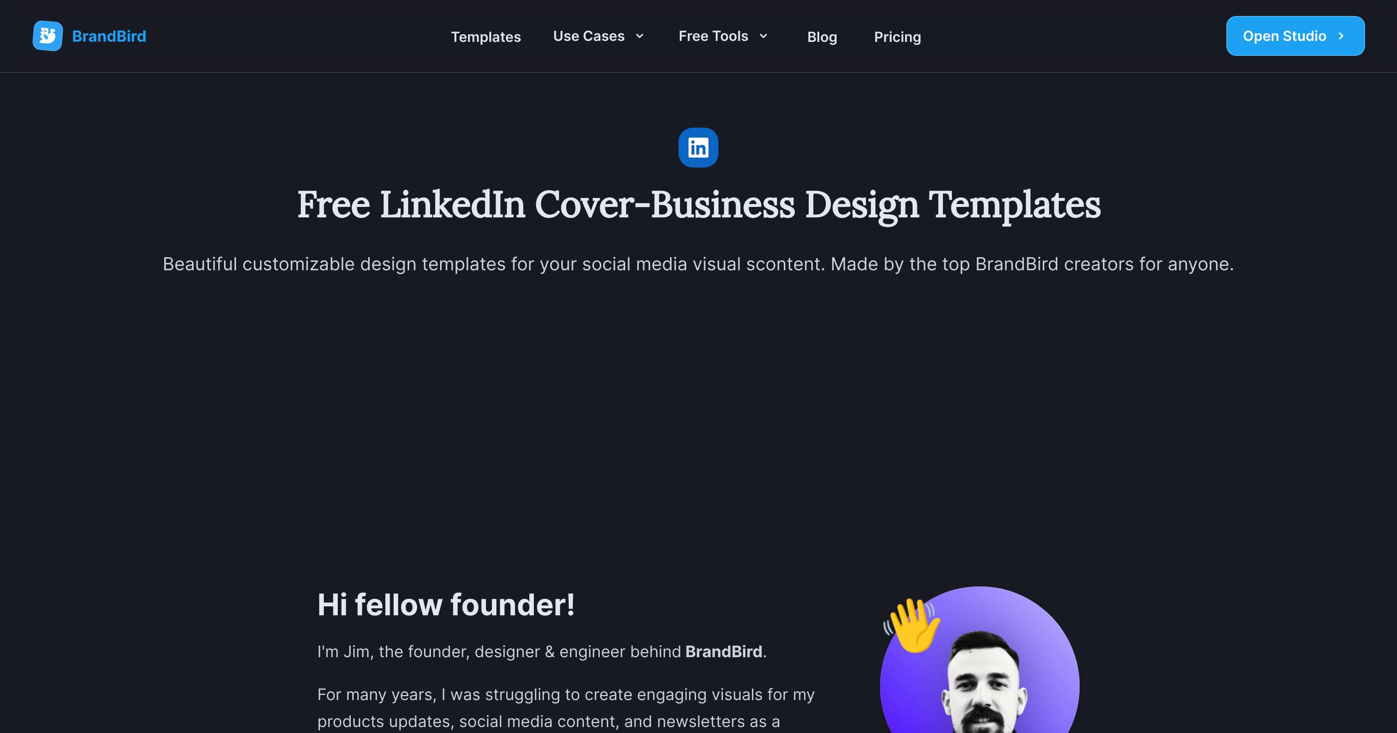 Free LinkedIn cover-business design templates