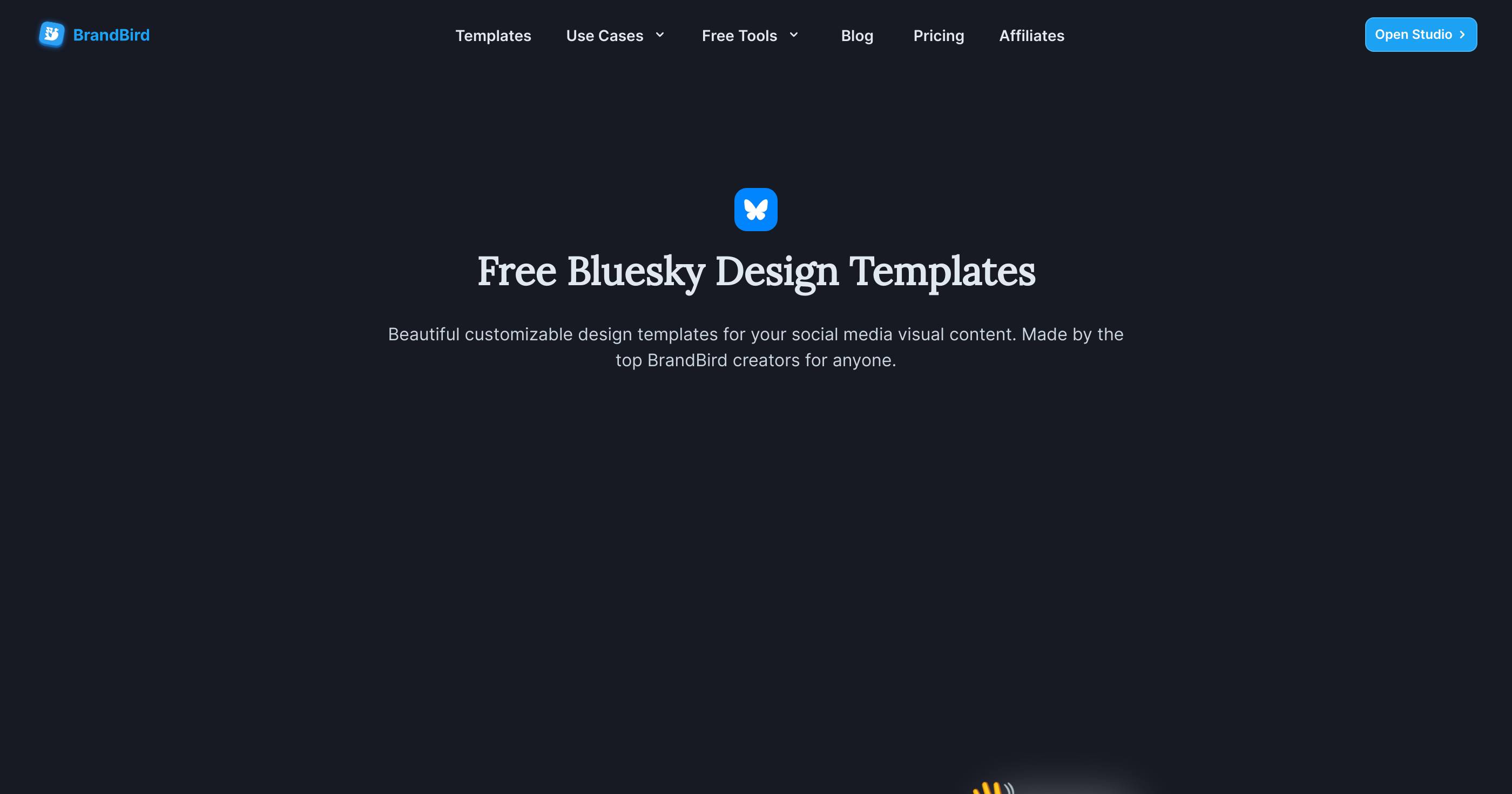Free Bluesky design templates