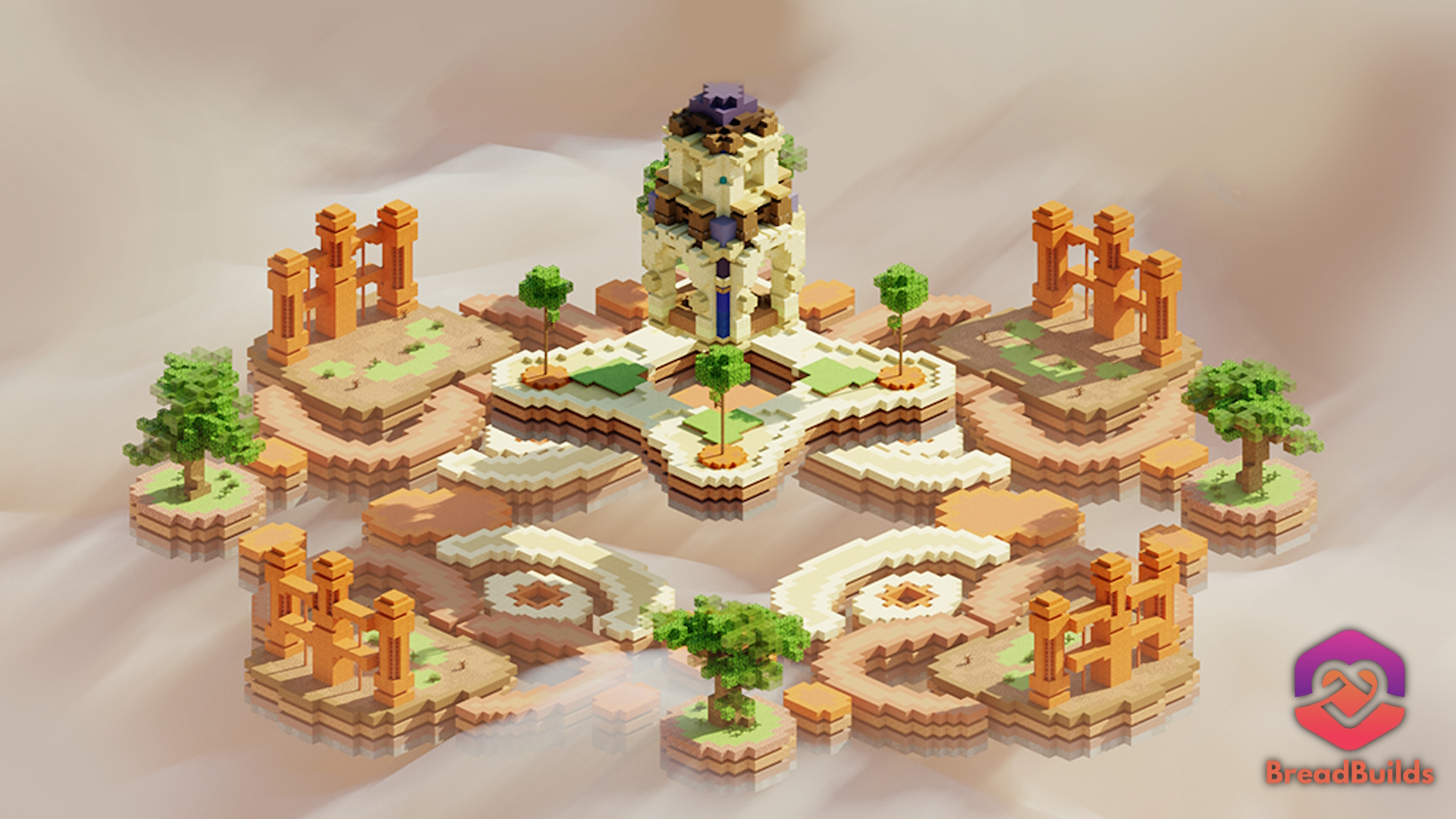 Desert - KnockbackFFA Map - 110x110 | Chunkfactory