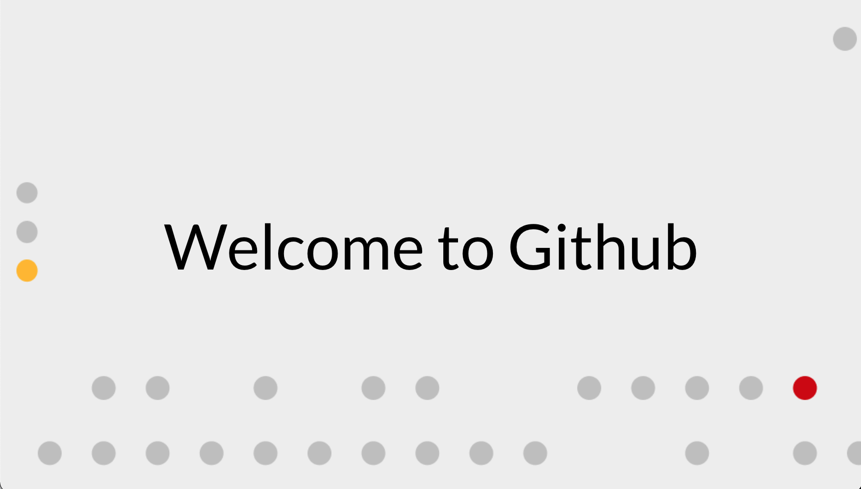 Welcome to Github
