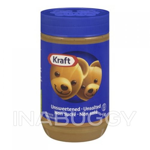 Kraft Peanut Butter Unsweetened Unsalted 1KG - Coppa's, Toronto/GTA ...