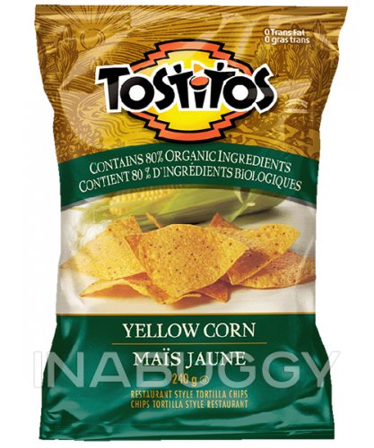 Tostitos Chips Tortilla Yellow Corn Organic 240G - Coppa's, Toronto/GTA ...
