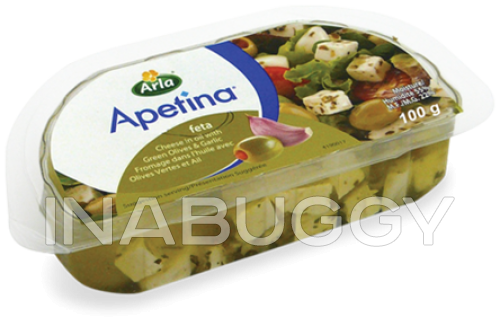 Arla Apetina Feta Cheese In Oil With Green Olives & Garlic 100G ...