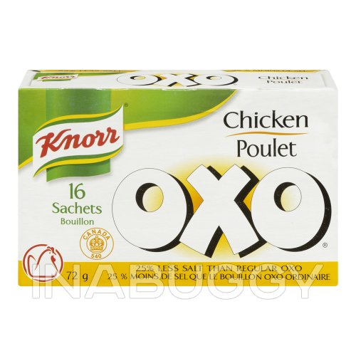 Knorr Oxo Bouillon Sachets Chicken Less Salt 72G - Safeway, Сalgary ...