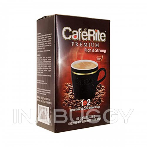 CaféRite Premium Instant Coffee Rich & Strong (10PK) 15G - Bruno’s Fine ...