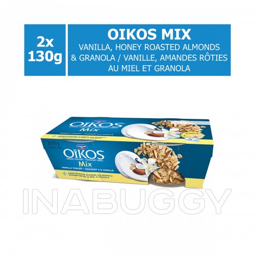 OIKOS Greek Yogurt With Vanilla Honey Roasted Almonds & Granola (2PK ...