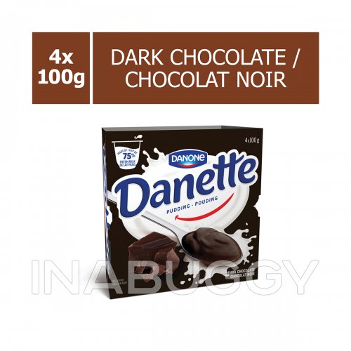 Danone Danette Pudding Dark Chocolate (4PK) 100G - Sobeys Urban FRESH ...