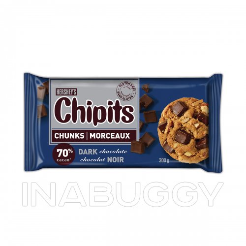 HERSHEY'S CHIPITS 70% Dark Chocolate Chunks, 200g - Longo's, Toronto ...