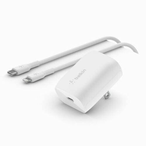 Belkin 20W USB C PD Wall Charger With USB-C to Lightning Cable Fast ...