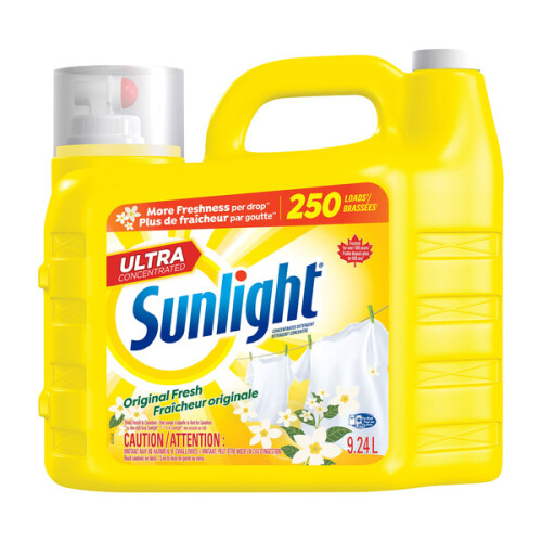 Sunlight 250 Loads Ultra Concentrated Original Fresh Laundry Detergent ...