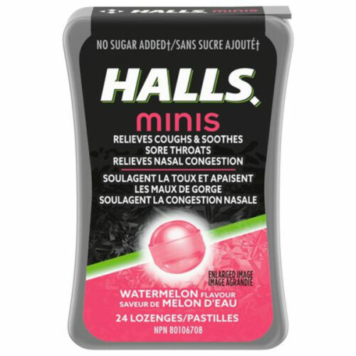 HALLS Lozenges Watermelon Flavour 24 Ea - Walmart, Сalgary Grocery ...