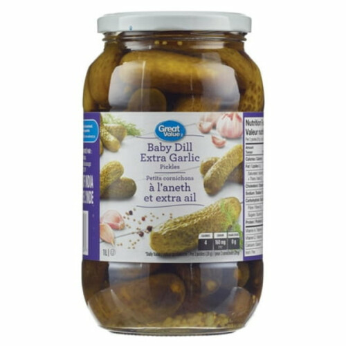 Great Value Extra Garlic Baby Dill Pickles 1Ea - Walmart, Vancouver ...