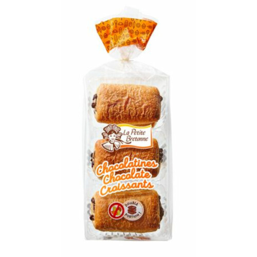 La Petite Bretonne Micro Croissants Chocolatines Chocolate Buns 6 Count ...