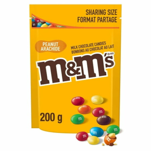 M&M's Peanut Milk Chocolate Candies, Sharing Bag ~200 g - Walmart ...