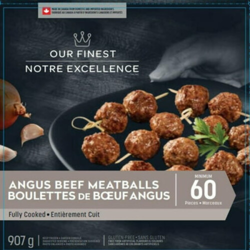 Our Finest Angus Beef Meatballs 1Ea - Walmart, Сalgary Grocery Delivery ...