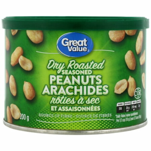 Great Value Dry Roasted Seasoned Peanuts ~200 g - Walmart, Toronto/GTA ...