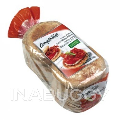 Compliments English Muffins 100% Whole Wheat 340G - Safeway, Сalgary ...