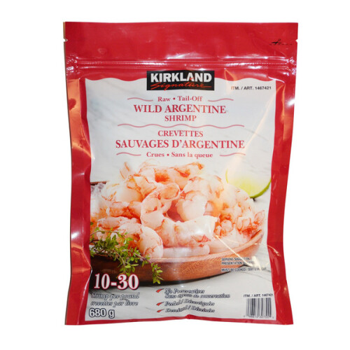 Kirkland Signature Raw Argintine Shrimp 10 30 Counts 1ea Costco