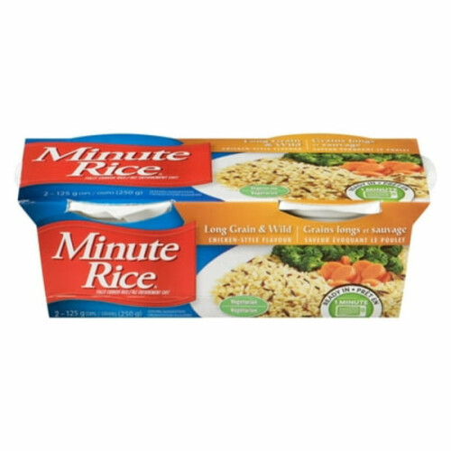 Minute Rice Ready To Serve Chicken Flavored Long Grain & Wild Rice ~250 ...