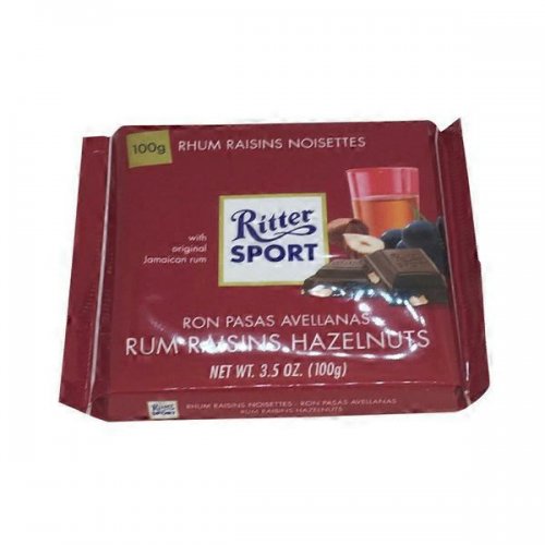 Ritter Sport Rum Raisins & Hazelnuts Milk Chocolate Bar ~100 g - McEwan ...