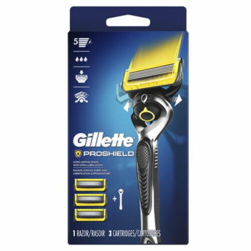Gillette ProGlide Shield Yellow 3Up Men's Razor 4 Count - Walmart ...
