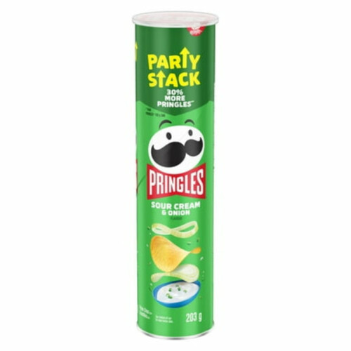 Pringles Mega Stack Sour Cream & Onion Potato Crisps ~202 g - Walmart ...