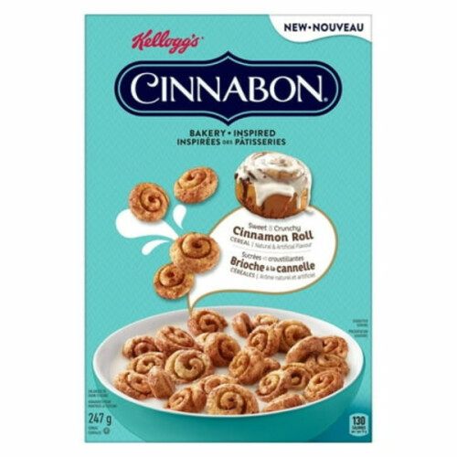 Kellogg's Cinnabon Sweet & Crunchy Cinnamon Roll Cereal ~247 g ...