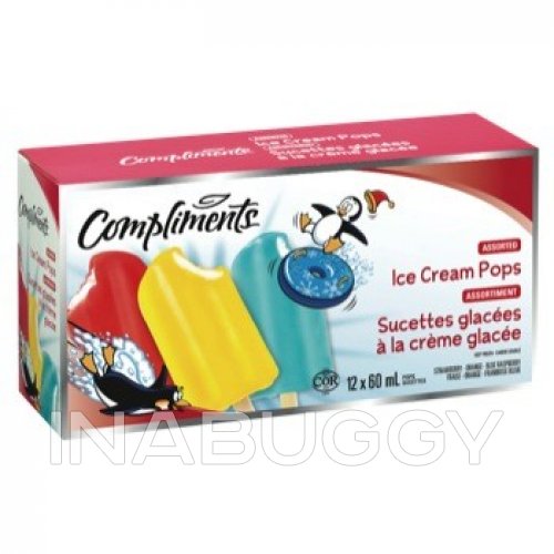 Compliments Ice Cream Pops Assorted 60ML (12PK) - FreshCo, Toronto/GTA ...