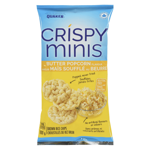 Quaker Crispy Minis Butter Popcorn Rice Chips 100gm 1 Ea - Summerhill ...