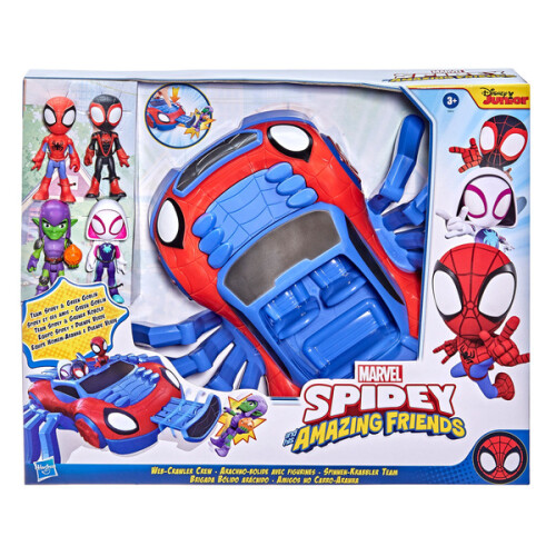 Marvel Spidey and His Amazing Friends Change N Go Web Crawler and Spidey Action Figure