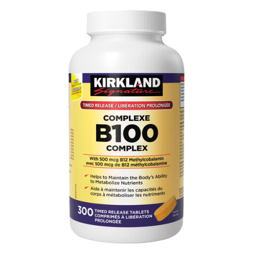 Kirkland Signature Signature B100 Complex Timed Release Tablets 300 ...
