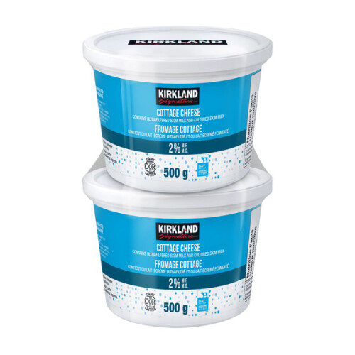Kirkland Signature 2% Milk Fat Cottage Cheese, 2 x 500 g - Costco ...