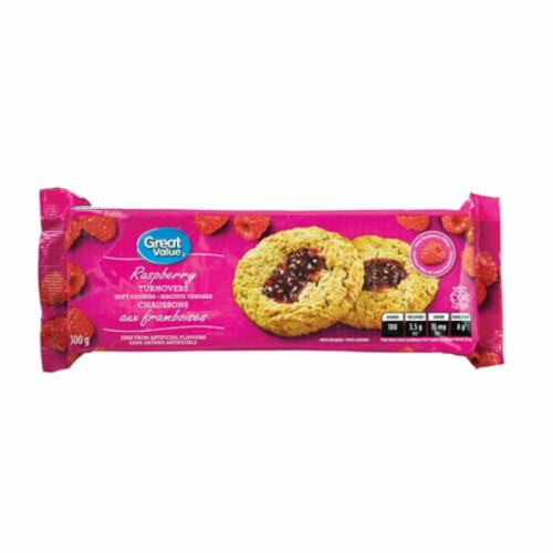 Great Value Raspberry Soft Baked Turnovers Cookies ~300 g - Walmart ...